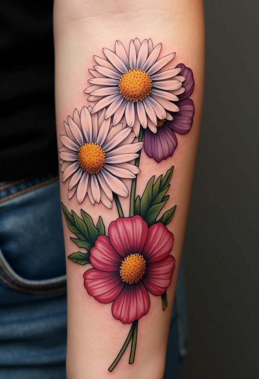 April Birth Flower Tattoo Ideas