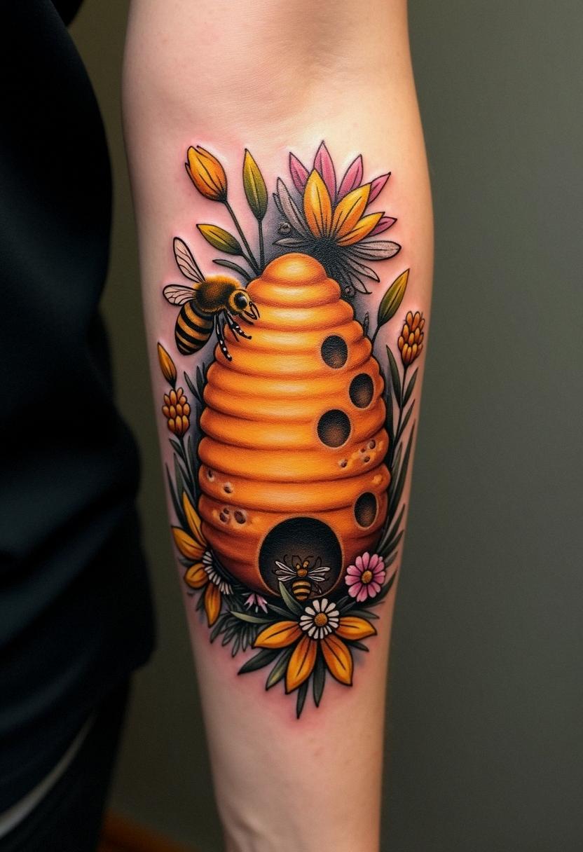 Beehive Tattoo Ideas And Inspiration