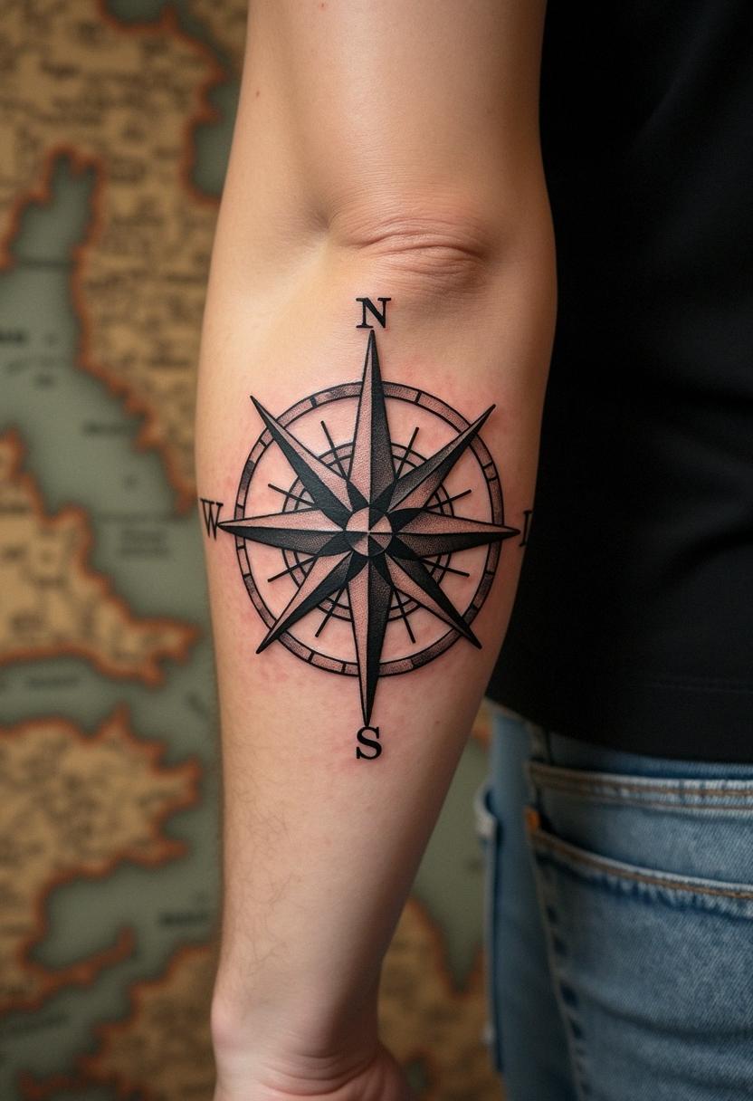 Compass Tattoo Ideas And Meanings