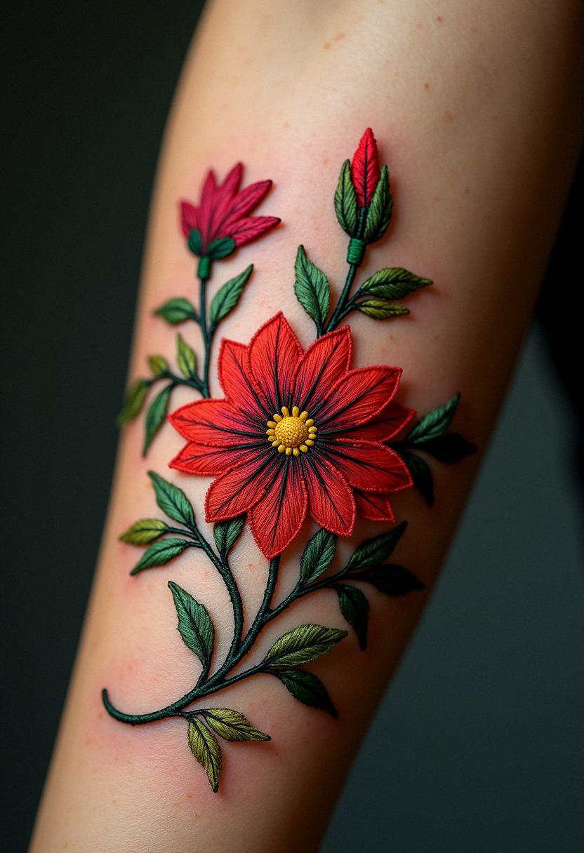 Embroidery Tattoo Designs That Wow