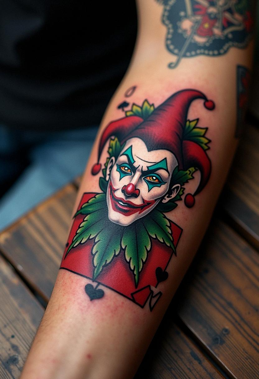 Joker Card Tattoo Design Ideas