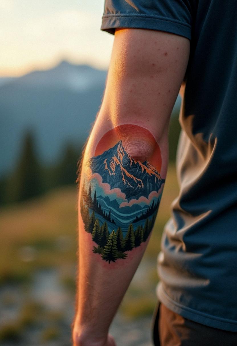 Stunning Mountain Tattoos For Nature Lovers