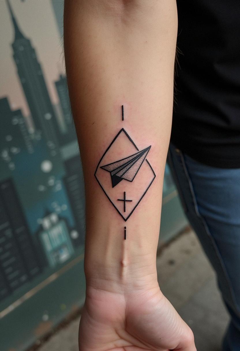 Paper Airplane Tattoo Ideas