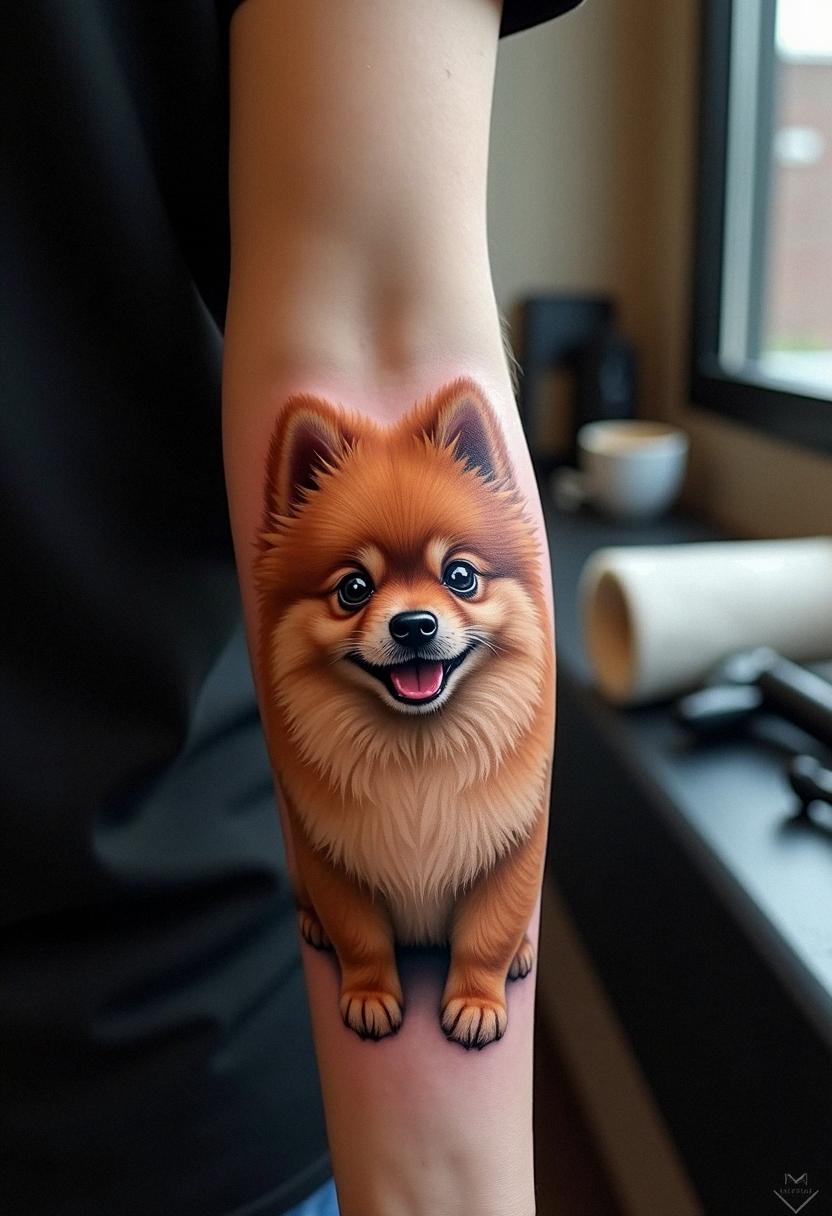 Pomeranian Tattoo Ideas You'll Love