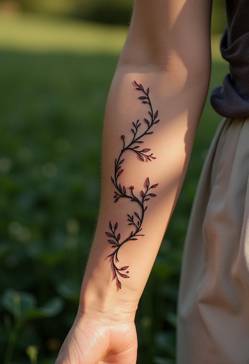 Stunning Vine Tattoo Ideas For You